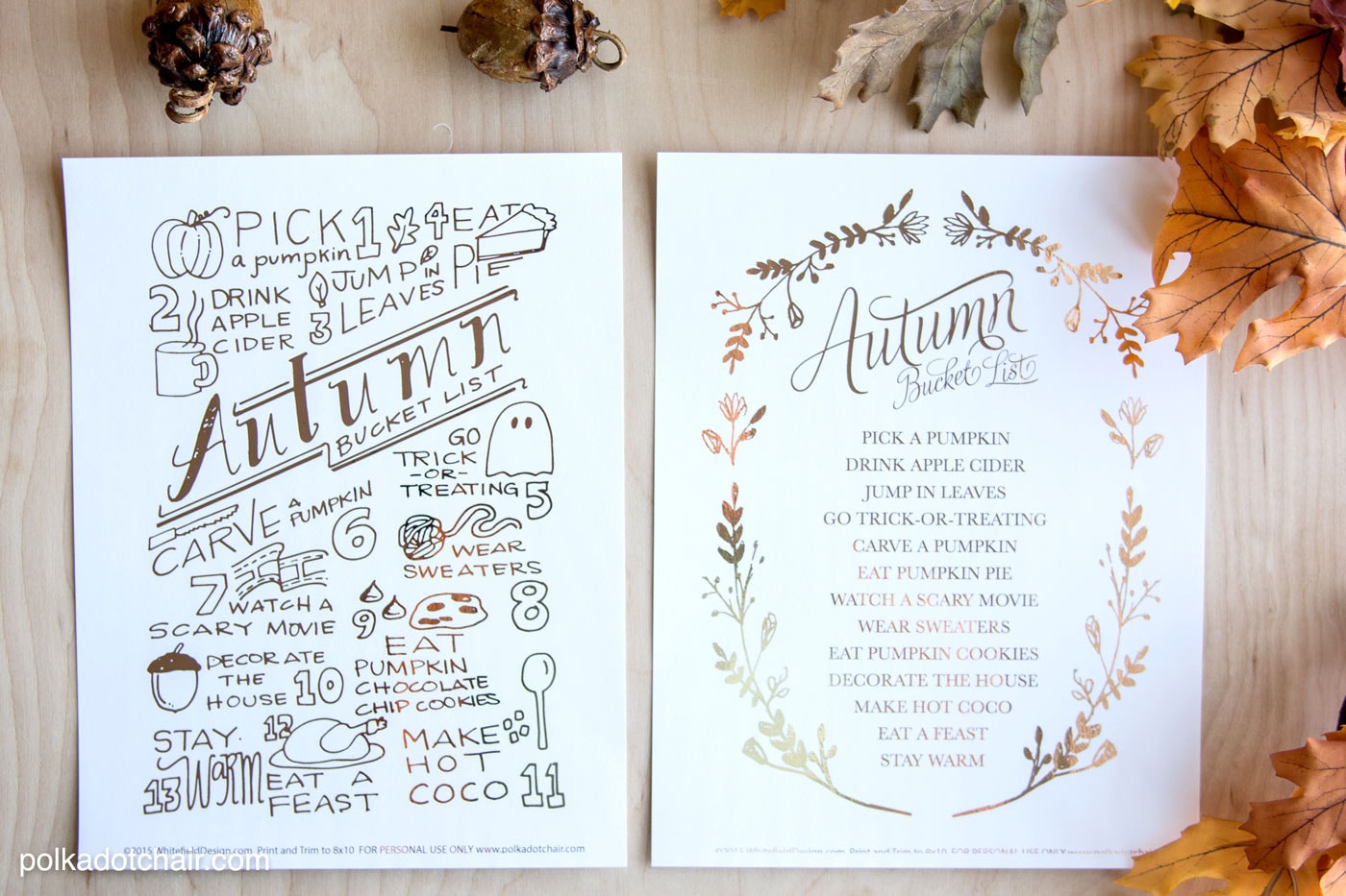 Free Fall Printables You'll Love (Over 25 Ideas)! - Mod Podge Rocks