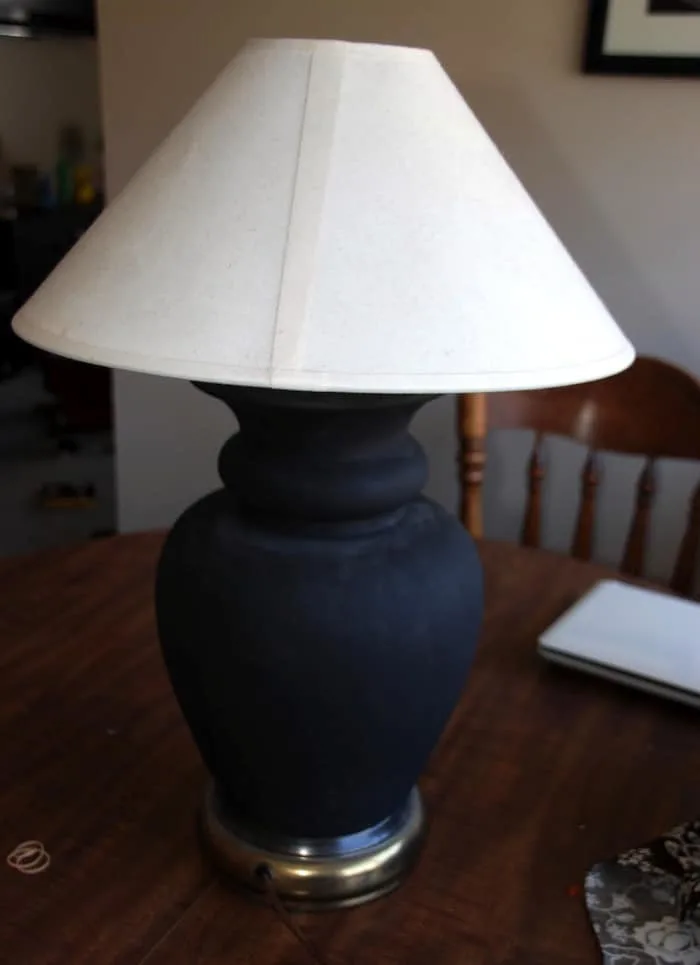 DIY Lamp Base Covered with Fabric - Mod Podge Rocks
