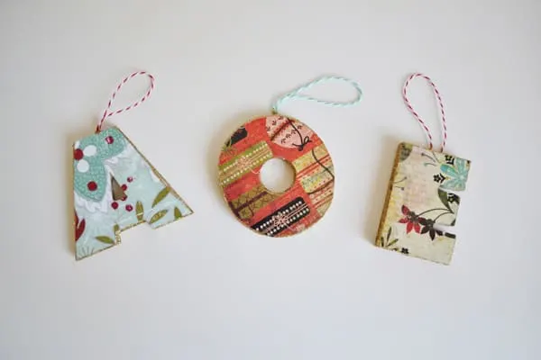 Letter Ornaments You Can Personalize - Mod Podge Rocks