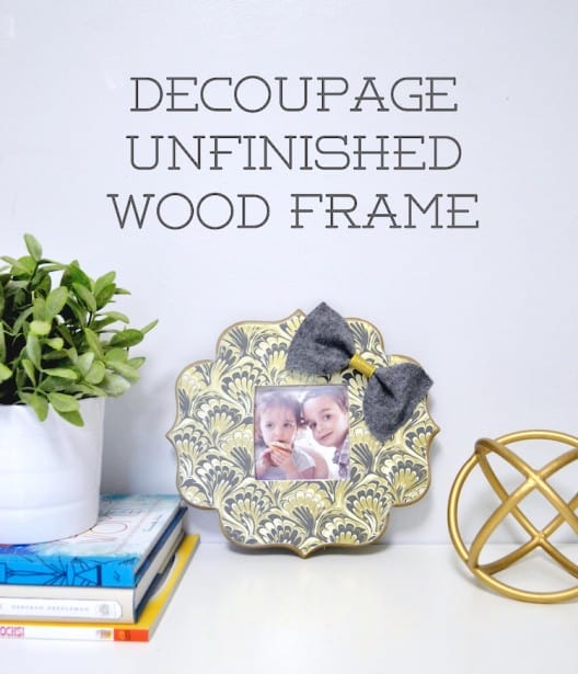 Decoupage Picture Frame with Mod Podge - Mod Podge Rocks