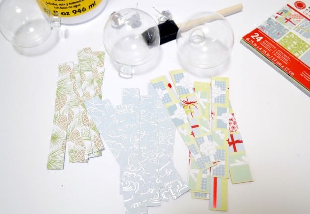 How to Mod Podge Glass Christmas Ornaments - Mod Podge Rocks