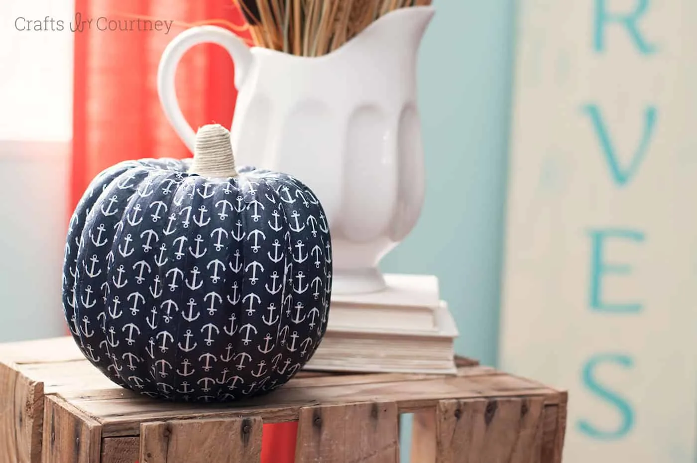 DIY Nautical Pumpkin for Fall with Mod Podge - Mod Podge Rocks