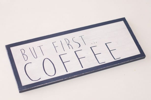 DIY Coffee Bar Sign with Farmhouse Style - Mod Podge Rocks