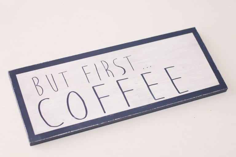 DIY Coffee Bar Sign with Farmhouse Style - Mod Podge Rocks