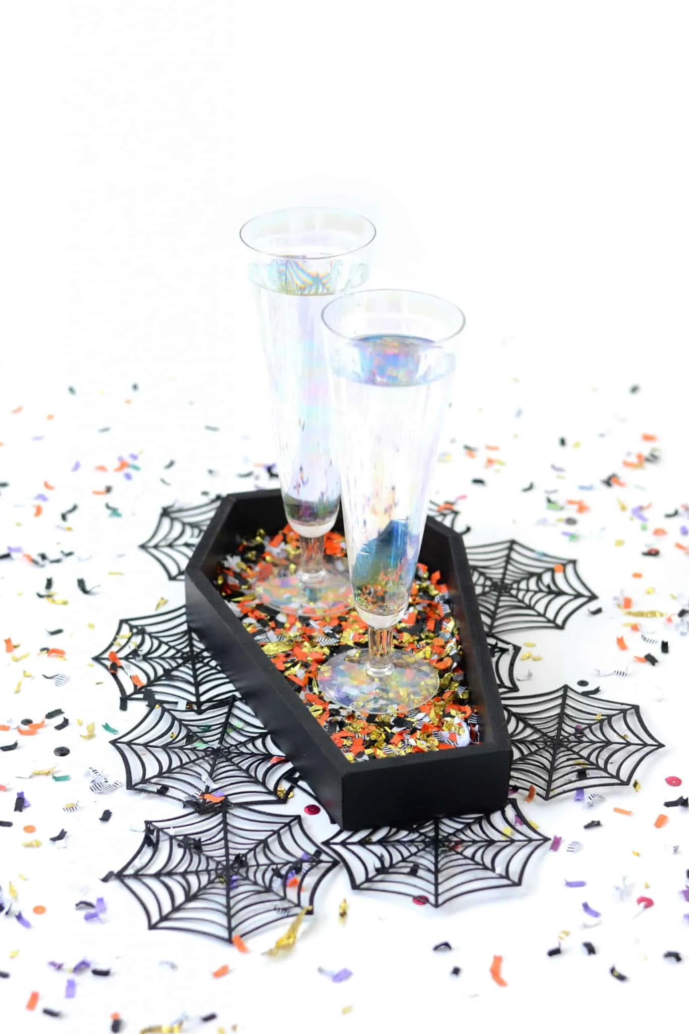 Coffin Tray for a Halloween Celebration - Mod Podge Rocks
