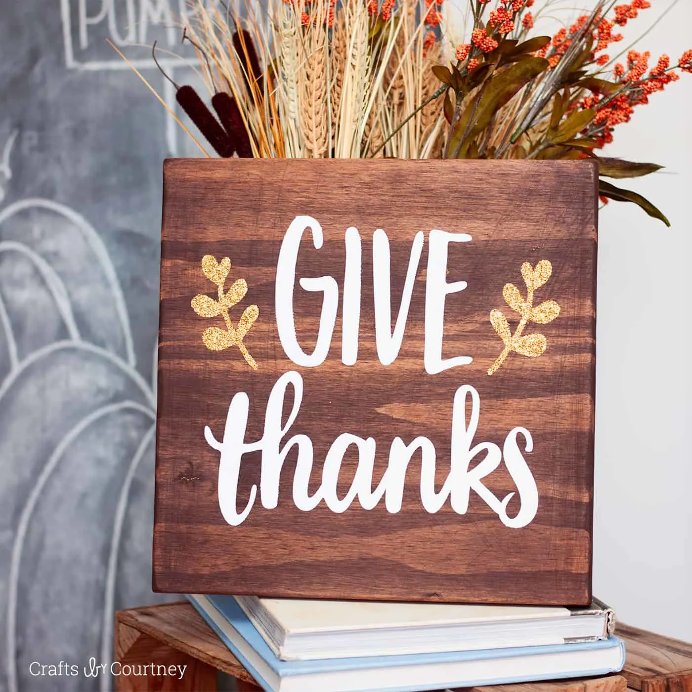 Easy Give Thanks Sign is So Budget Friendly! - Mod Podge Rocks