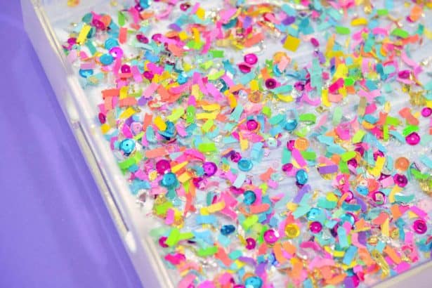 Colorful Confetti Tray Made in Minutes - Mod Podge Rocks