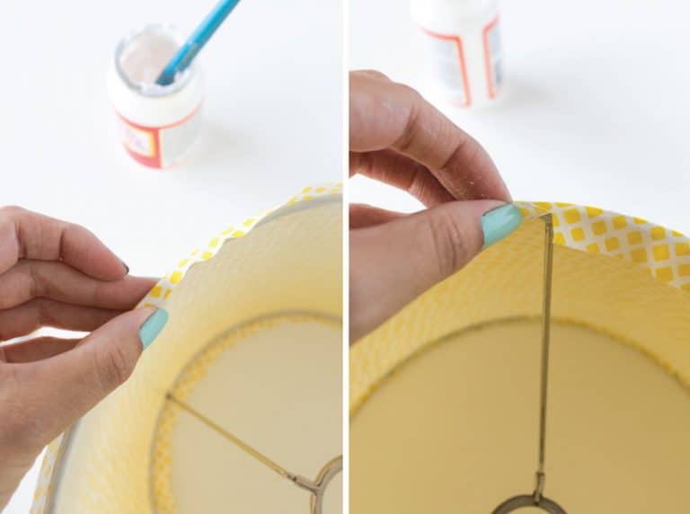 Mod Podge Lamp Shade Makeover in Minutes - Mod Podge Rocks