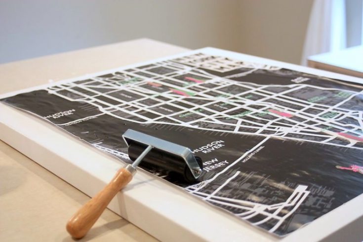 Poster on Canvas with Mod Podge - Mod Podge Rocks