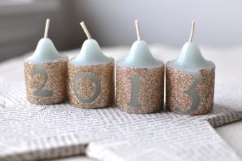 Decorate Candles with Glitter and Mod Podge - Mod Podge Rocks
