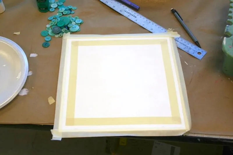 Button Canvas Art: the Easiest You'll Ever Make! - Mod Podge Rocks