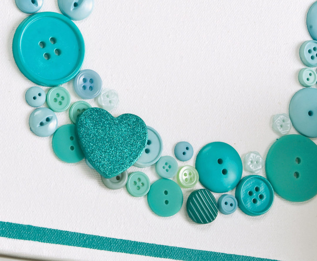 Button Canvas Art: the Easiest You'll Ever Make! - Mod Podge Rocks