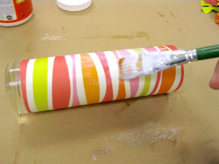 Decorate a Dollar Store Glass Vase in Minutes - Mod Podge Rocks