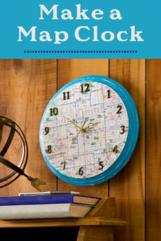 How to Make a Map Clock with Mod Podge - Mod Podge Rocks