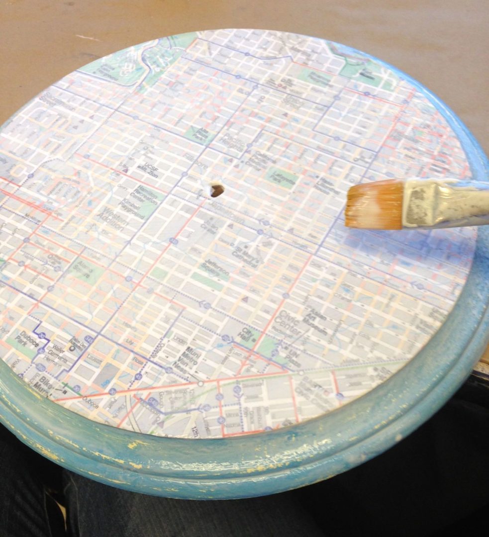 How to Make a Map Clock with Mod Podge - Mod Podge Rocks