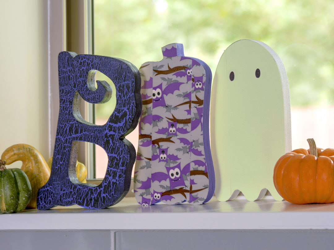 Decorate BOO Letters for Halloween - Mod Podge Rocks