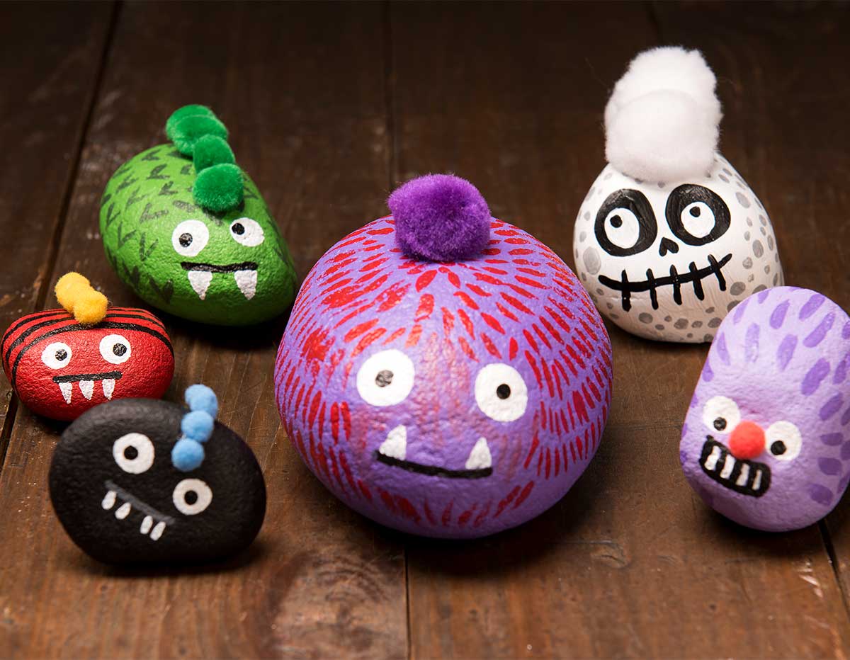 Easy Halloween Painted Rocks You'll Love - Mod Podge Rocks