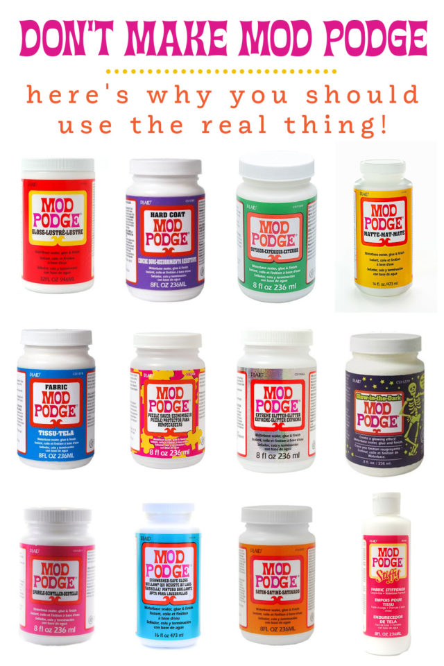 Why You Shouldn't Make Mod Podge - Mod Podge Rocks