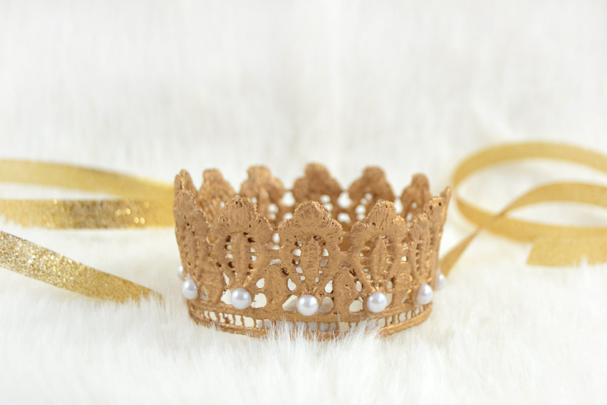 DIY Lace Crown for a Princess or Party - Mod Podge Rocks