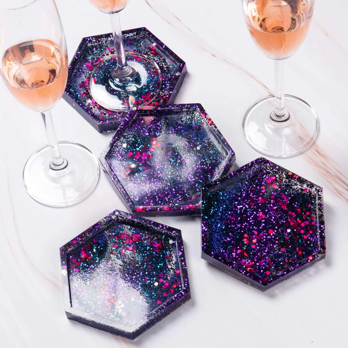 DIY Resin Coasters For Home or Gifts - Mod Podge Rocks