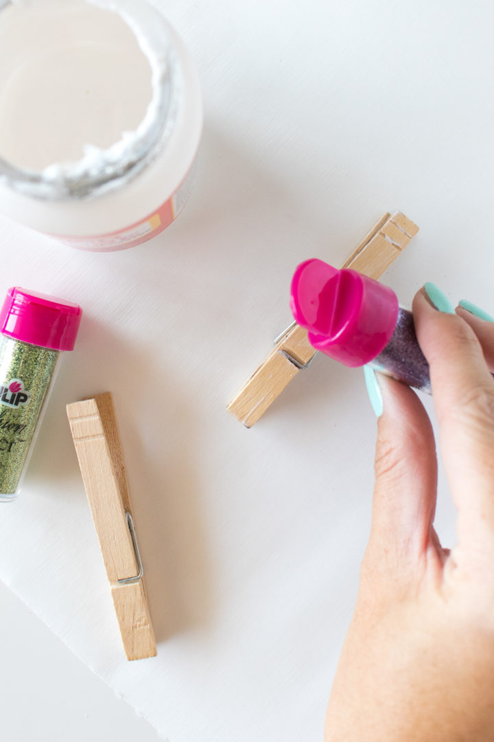 Clothespin Magnets Are Easy to Make (with Glitter!) - Mod Podge Rocks