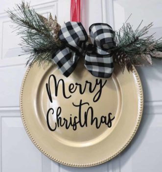 Christmas Door Decor for Your Holiday Home - Mod Podge Rocks