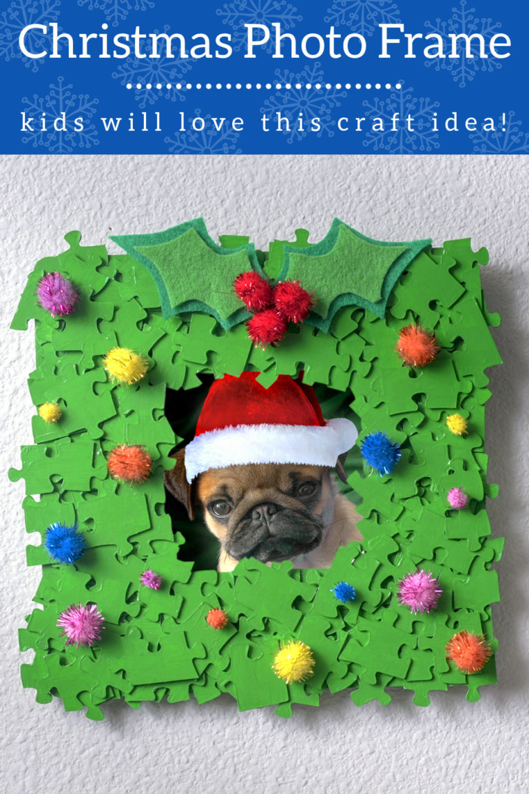 This Kids' Christmas Photo Frame Is a Wreath - Mod Podge Rocks