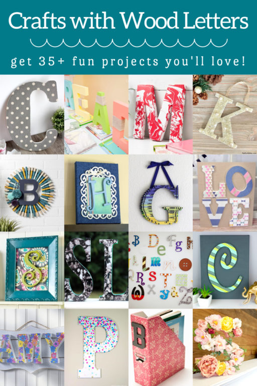 Crafts with Wood Letters For Gifts or Decor - Mod Podge Rocks