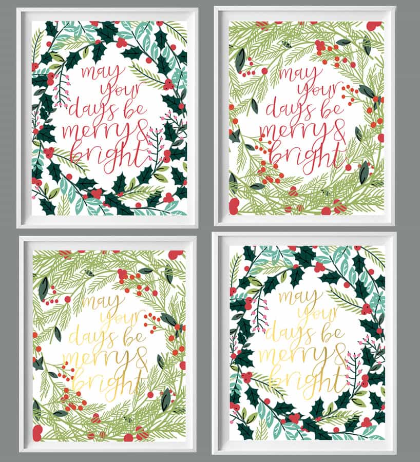 Free Rustic Themed Christmas Printables - Mod Podge Rocks