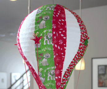 Santa's Hot Air Balloon Christmas Decor - Mod Podge Rocks