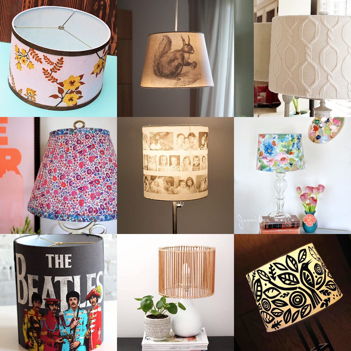 DIY Lampshade Ideas to Beautify Your Home - Mod Podge Rocks
