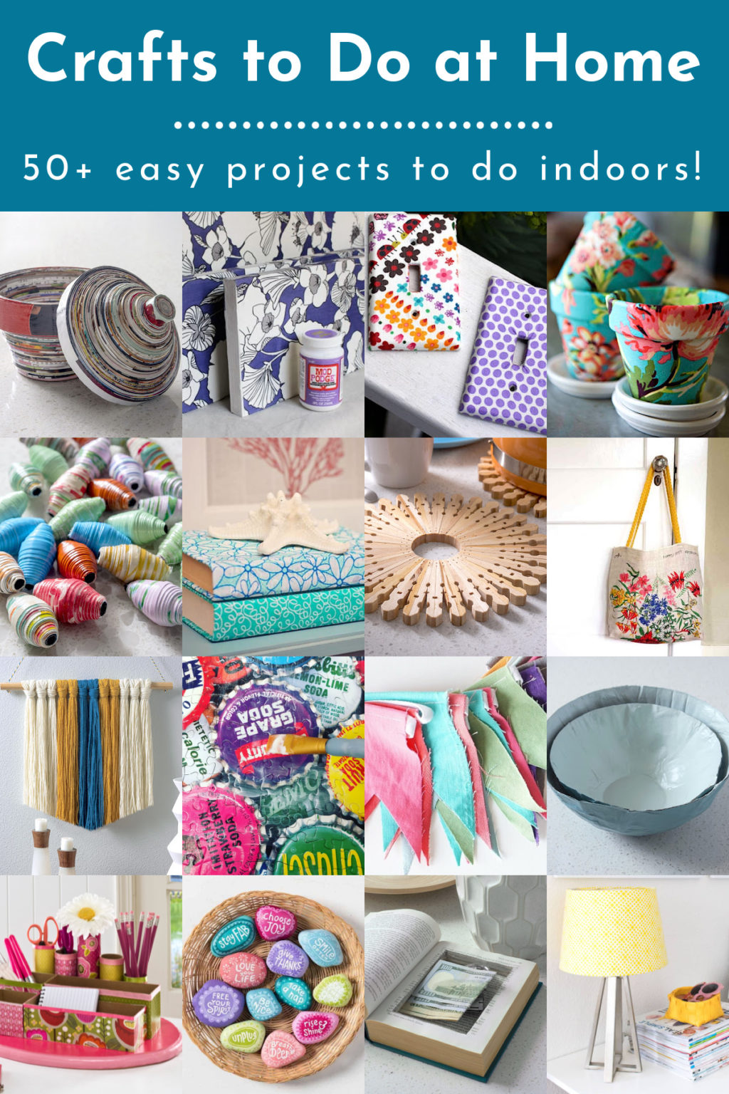 Crafts to Do at Home: 50+ EASY Ideas! - Mod Podge Rocks