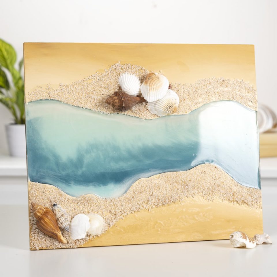 Ocean Resin Art for Your Summer Decor - Mod Podge Rocks