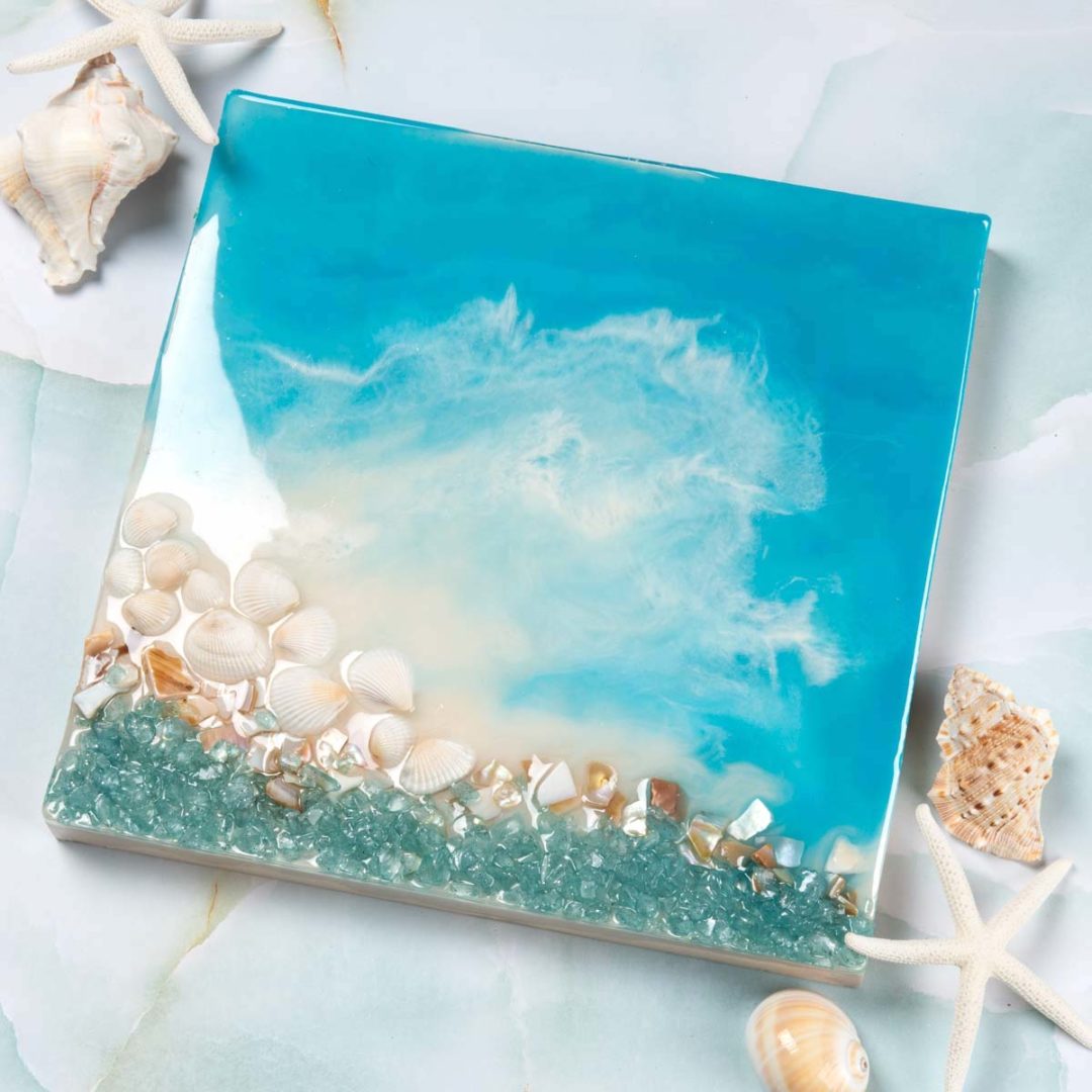 Ocean Resin Art for Your Summer Decor - Mod Podge Rocks
