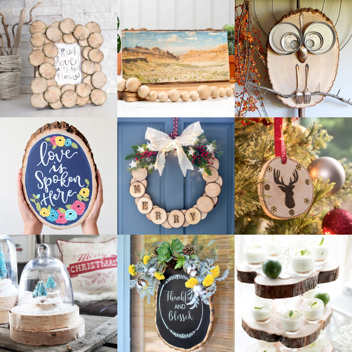 Unique Wood Slice Crafts for Decor and Gifts - Mod Podge Rocks