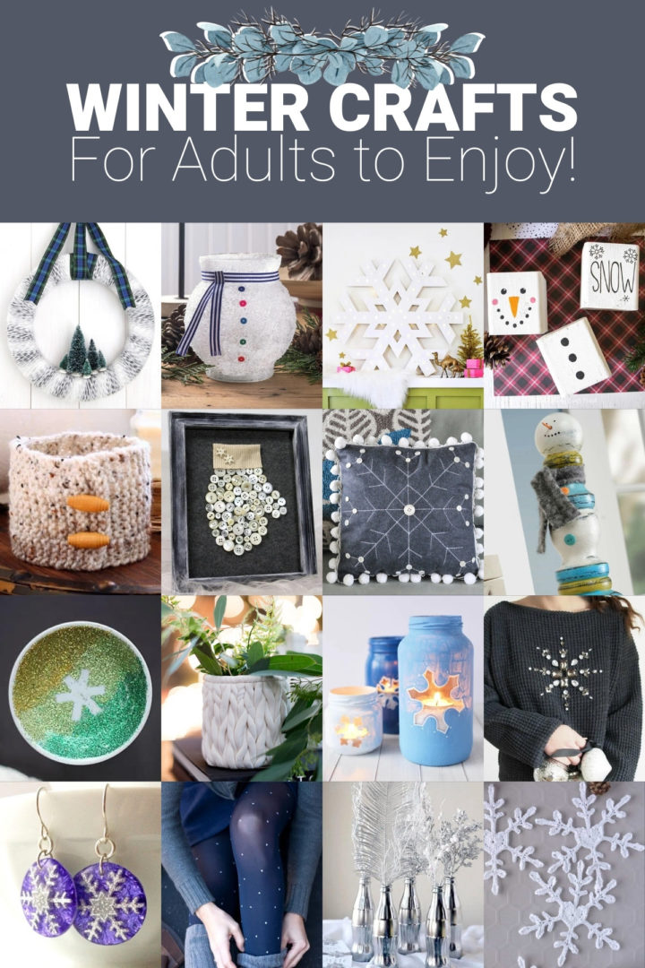 30+ Cute Winter Crafts for Adults - Mod Podge Rocks