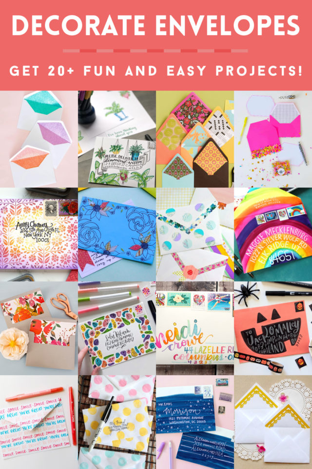 Decorate Envelopes with These Cool Ideas - Mod Podge Rocks