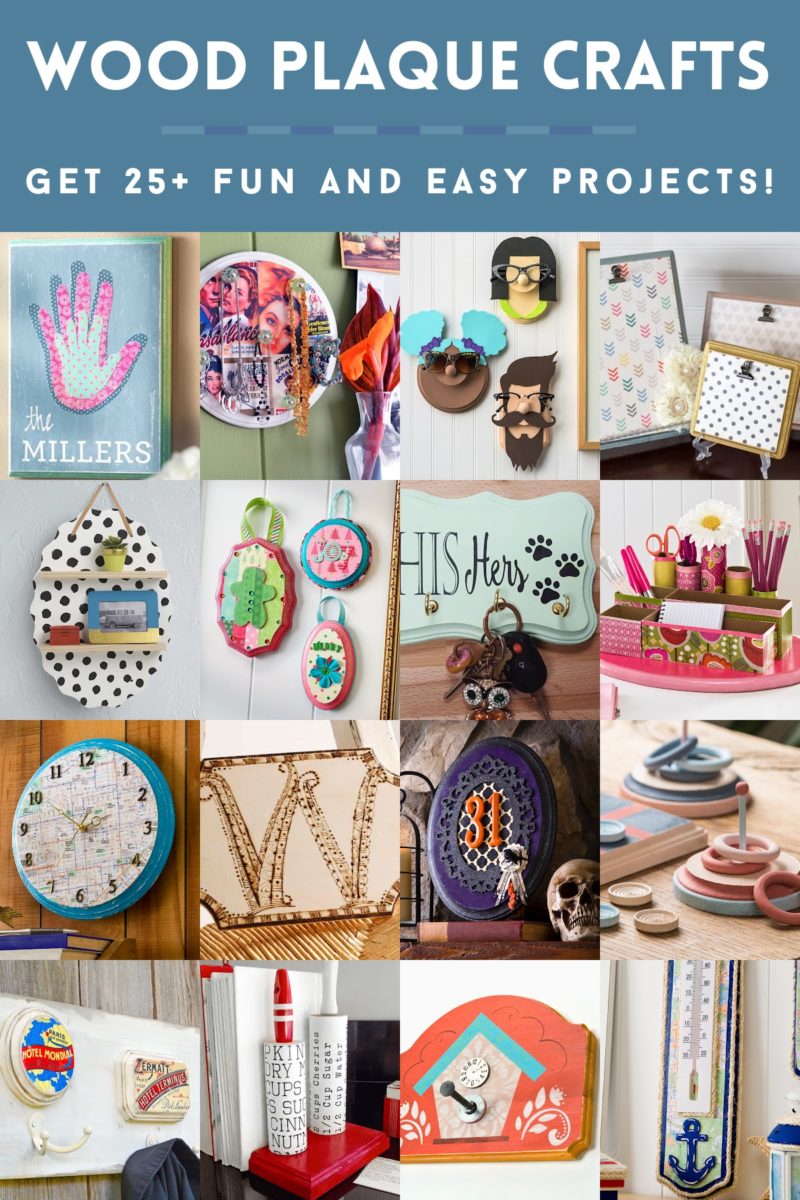 25+ Wood Plaque Crafts to Make for Decor - Mod Podge Rocks