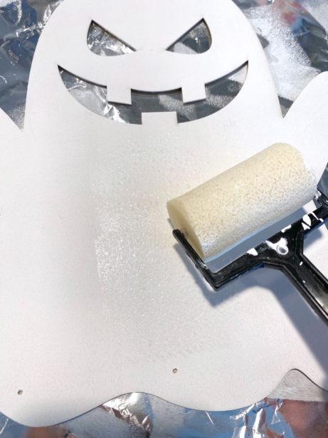 Dollar Tree Wooden Ghost Decor - Mod Podge Rocks