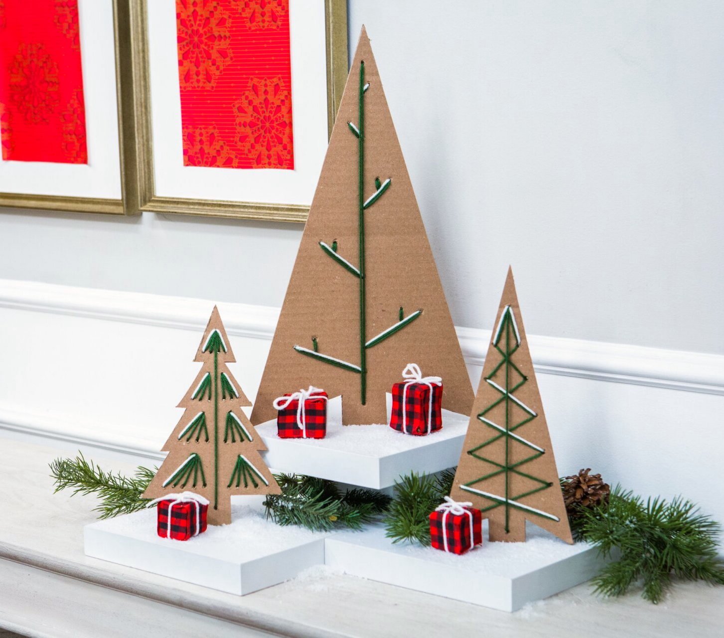 DIY Recycled Christmas Decorations - Mod Podge Rocks