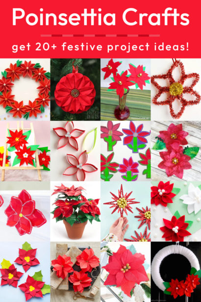 Poinsettia Crafts to Make for the Holiday - Mod Podge Rocks