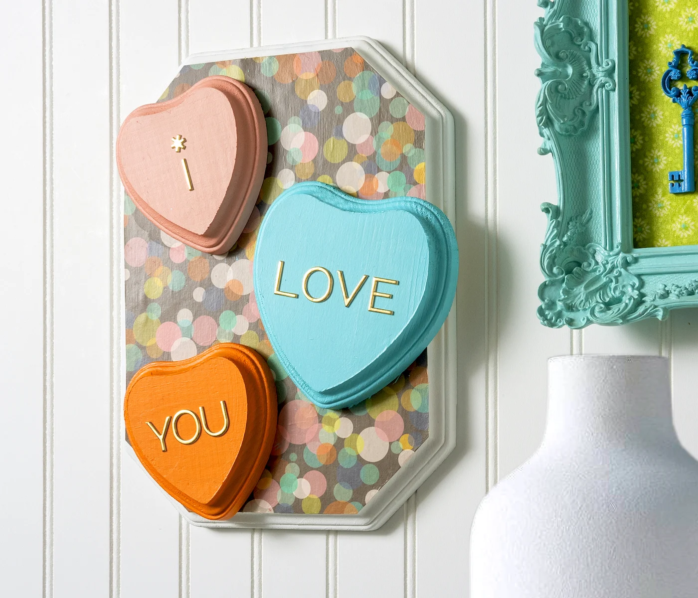 I Love You Decor for Valentine's Day - Mod Podge Rocks