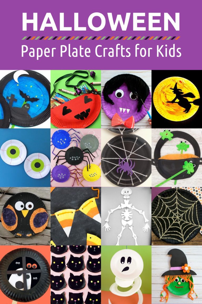 Halloween Paper Plate Crafts - Mod Podge Rocks